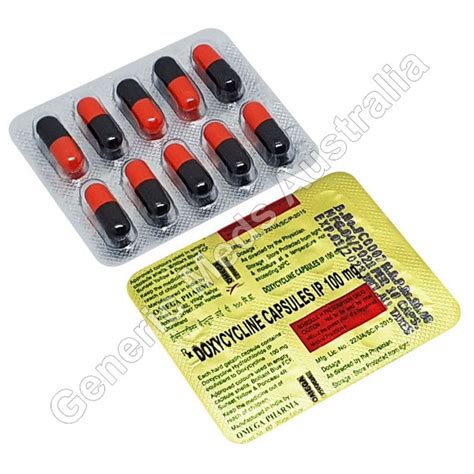 Doxycycline 100mg Capsules Broad Spectrum Antibiotic For Infections