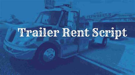 Fivem Trailer Rent Script Fivem Store