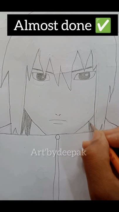 How To Make Sasuke Uchihaanime Naruto Drawing Sasuke Uchiha Art Viral Shorts Youtube