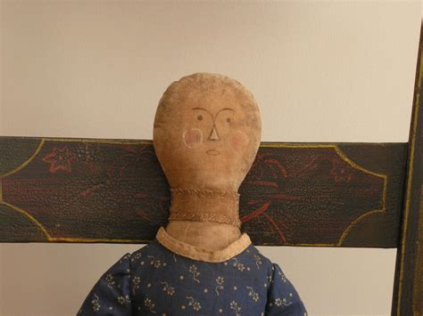 Norma Schneeman Folk Art Doll Signed And Dated 1943683846