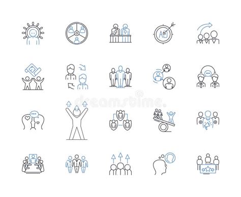 Resource Allocation Line Icons Collection Allocation Budgeting Prioritization Optimization