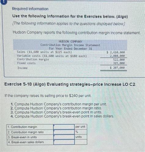 Solved Required Information Use The Following Information Chegg Com