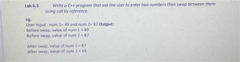 Solved Lab 63 Write A C Program That Ask The User To