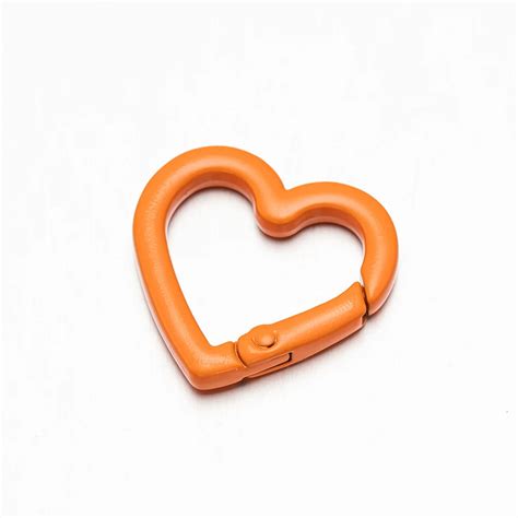 Heart Shaped Carabiner Clips 16 Colours Set Of 5 Ice Cream Cake