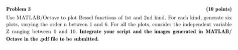 solved problem 3 10 points use matlab octave to plot