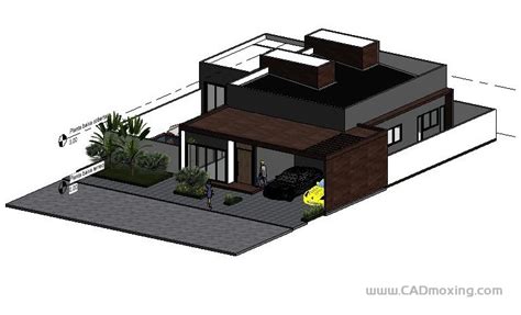 Sketchup建筑设计自建房别墅房屋三维模型 Cad模型网海量3d模型图纸免费下载。