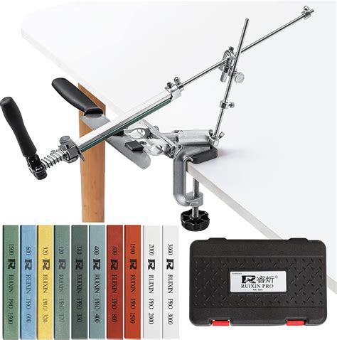 Ruixin Pro Rx 009 Professional Knife Sharpener With 10 Whetstones 360
