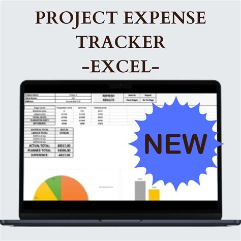 Expense Tracking EXCEL Template Budget Tracker Monthly Expense Template Etsy