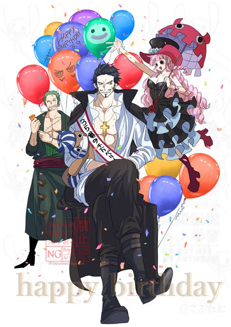 Teputamu Dracule Mihawk Kumacy Perona Roronoa Zoro One Piece