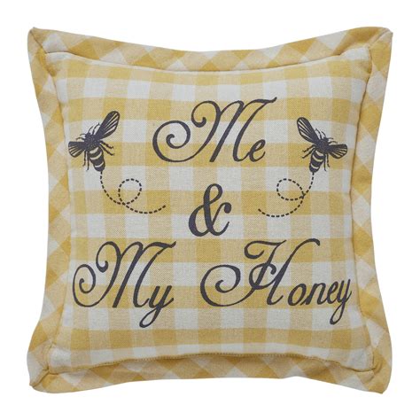 Buzzy Bees Me And My Honey Pillow 9x9 84450