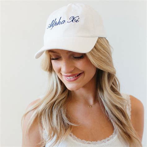 Cursive Dad Hat Sorority Apparel Greek Hats Ali And Ariel