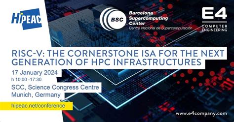 E4 Computer Engineering Spa On Linkedin E4 Workshop On Risc V For Hpc At Hipeac 2024