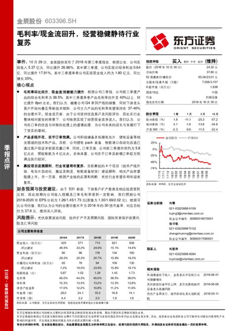 毛利率现金流回升，经营稳健静待行业复苏