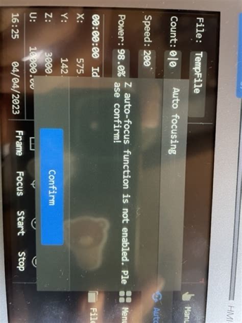Autofocus Enabled But Not Regisering Ruida Controllers Lightburn Software Forum