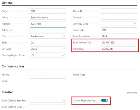 How To Use Payables Eft In Dynamics 365 Business Central Armanino