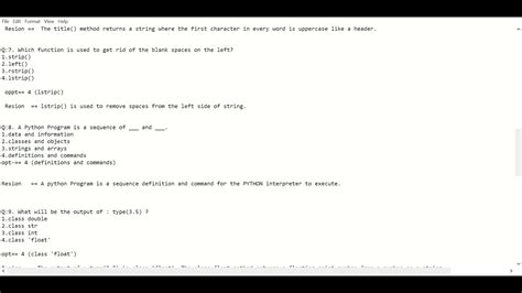 prutor ai first 1 python quiz youtube