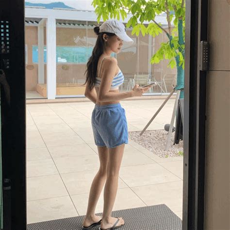 패드내장군살커버 스트라이프 단가라 줄무늬 탑 테리 타올 숏팬츠 비키니 수영복 쓰리피스 세트 에이블리