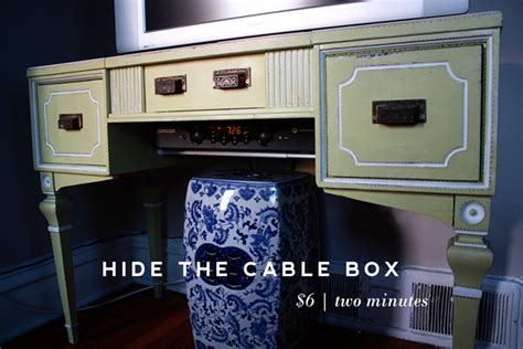 How To Hide The Cable Box Aunt Peaches