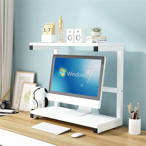 Desktop Printer Rack Display Elevated Rack Storage Rack Storage Rack Space Saving Host Multi