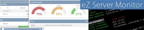 Ez Server Monitor Un Dashboard Simple Et Léger Pour Monitorer Votre Linux Mes Projets