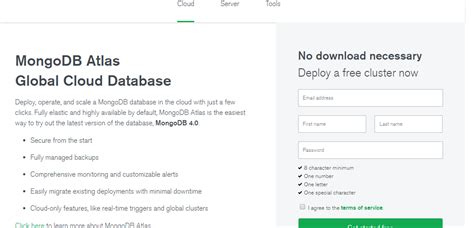 how to create free mongodb atlas free tier cluster ecomspark