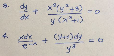 [solved] Solve The Differential Equation 3 Dy X 2 Dx O Y X 3