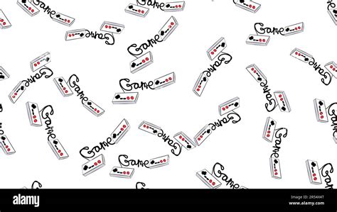 Texture Seamless Pattern From An Old Vintage Retro Hipster Antique Joystick Controller For Video