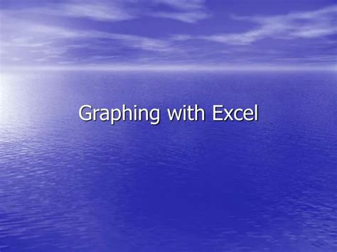 PPT Graphing With Excel PowerPoint Presentation Free Download ID