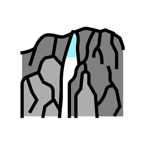 Angel Falls Color Icon Vector Illustration 10186665 Vector Art At Vecteezy
