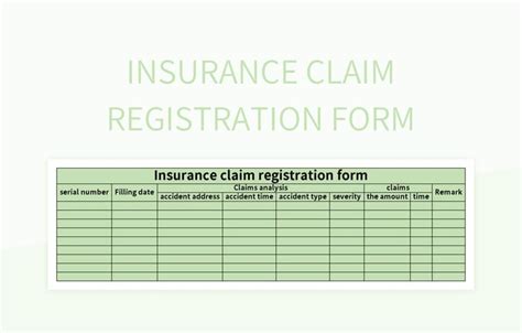 Free Claims Templates For Google Sheets And Microsoft Excel Slidesdocs