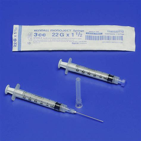 Monoject™ Standard Syringes 3ml 25g X 58 Soft Pack 1180325058