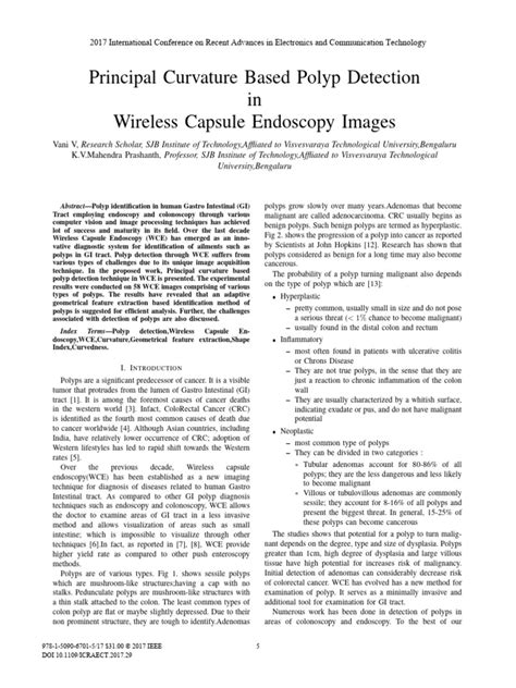 Principal Curvature Based Polyp Detection In Wireless Capsule Endoscopy