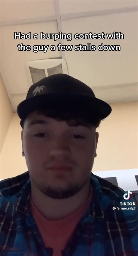 Burping Contest In The Public Bathroom