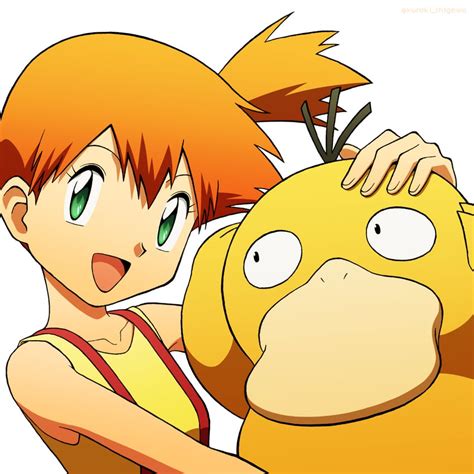 Misty And Psyduck Pokemon And 2 More Drawn By Kurokishigewo Danbooru