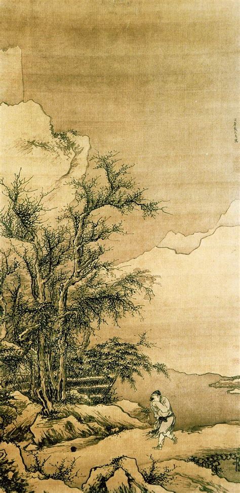 Dai Jin 戴進 戴进 涉水返家图 绢本水墨淡彩 大都会博物馆 Japan art Landscape paintings