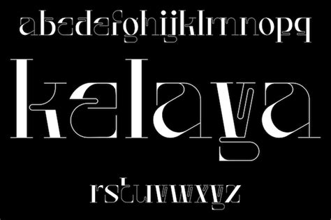 Premium Vector Modern Luxury Lowercase Display Font Vector