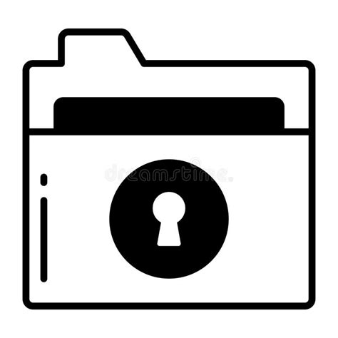 Folder Lock Protection And Security Vector Icons Set Cyber Computer Network Business Data