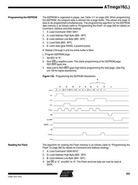 Atmega16 L Programming The Eeprom Pdf Electrical Engineering Computer Hardware