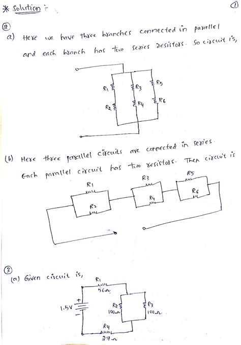 Solved 2 Visualize And Draw The Following Series Parallel Circuits
