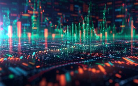 premium ai image dynamic stock market data visualization