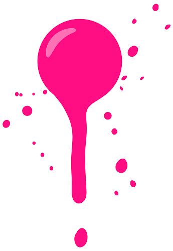 역동적인 분홍색 페인트 스플래쉬를 특징으로 하는 대담한 벡터 일러스트레이션으로 생생한 색상과 유동적인 움직임을 보여줍니다 개성 개념에 대한 스톡 벡터 아트 및 기타 이미지