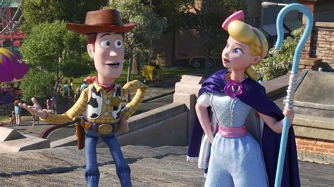 Toy Story 4 Trailer Woody Reunites With Bo Peep Helps Forky
