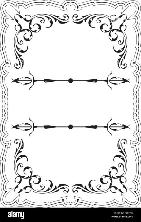 Scrolling Perfect Frame Is On White Stock Vector Image Art Alamy