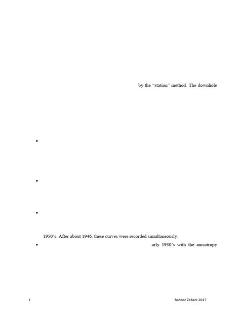 Chapter 1a History And Well Logging Basic Relationships Of Well Log Interpretation Pdf