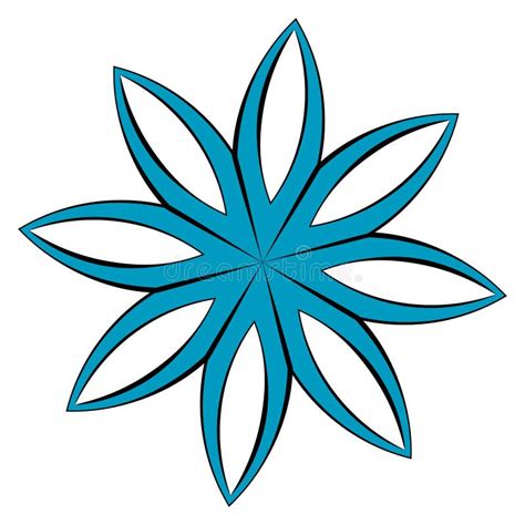 Radiating Mandala Circular Geometric Motif Icon Shape Stock Vector Illustration Of Center