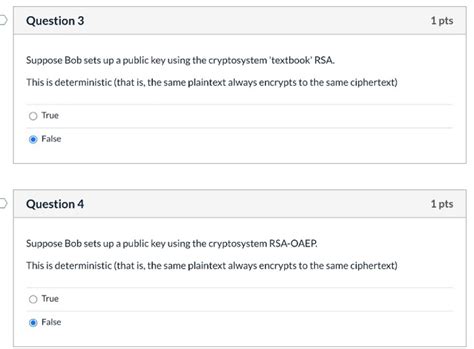 Solved Question 1 1 Pts Suppose Alice Wants To Send A