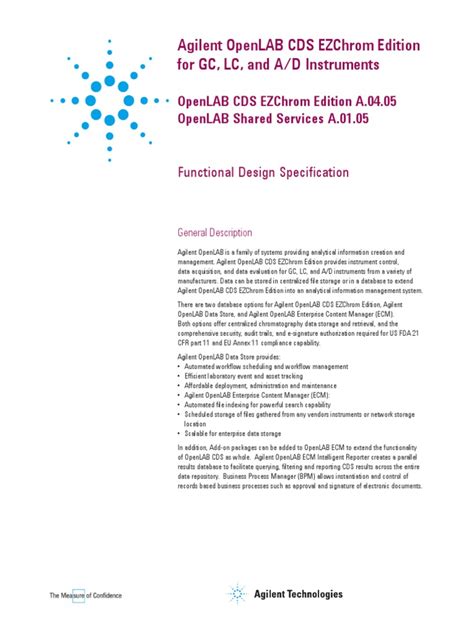 Openlab Cds Ezchrom Edition A 04 05 Fds 11752 Pdf Port Computer