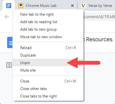 Control Alt Achieve Pinning Tabs In Chrome