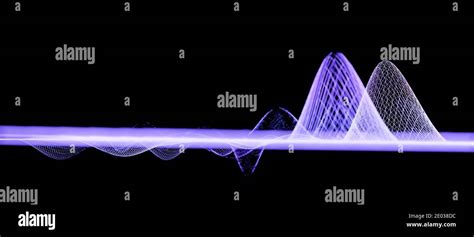 Abstract Modern Wireframe Grid Structure Virtual Background Audio Soundwaves Science Or Data