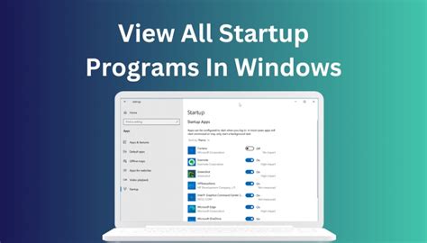 View All Startup Programs In Windows Quick Easy Steps